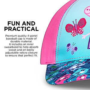 Hasbro Baby Girls Cap, Peppa Pig Adjustable Toddler Hat for Ages 2-4 Baseball Cap, Pink, 2-4T US