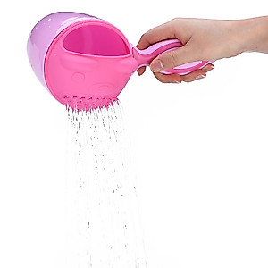 Shampoo Cup, Cute Shampoo Cup Comfortable Handle for Shower for Baby(pink)