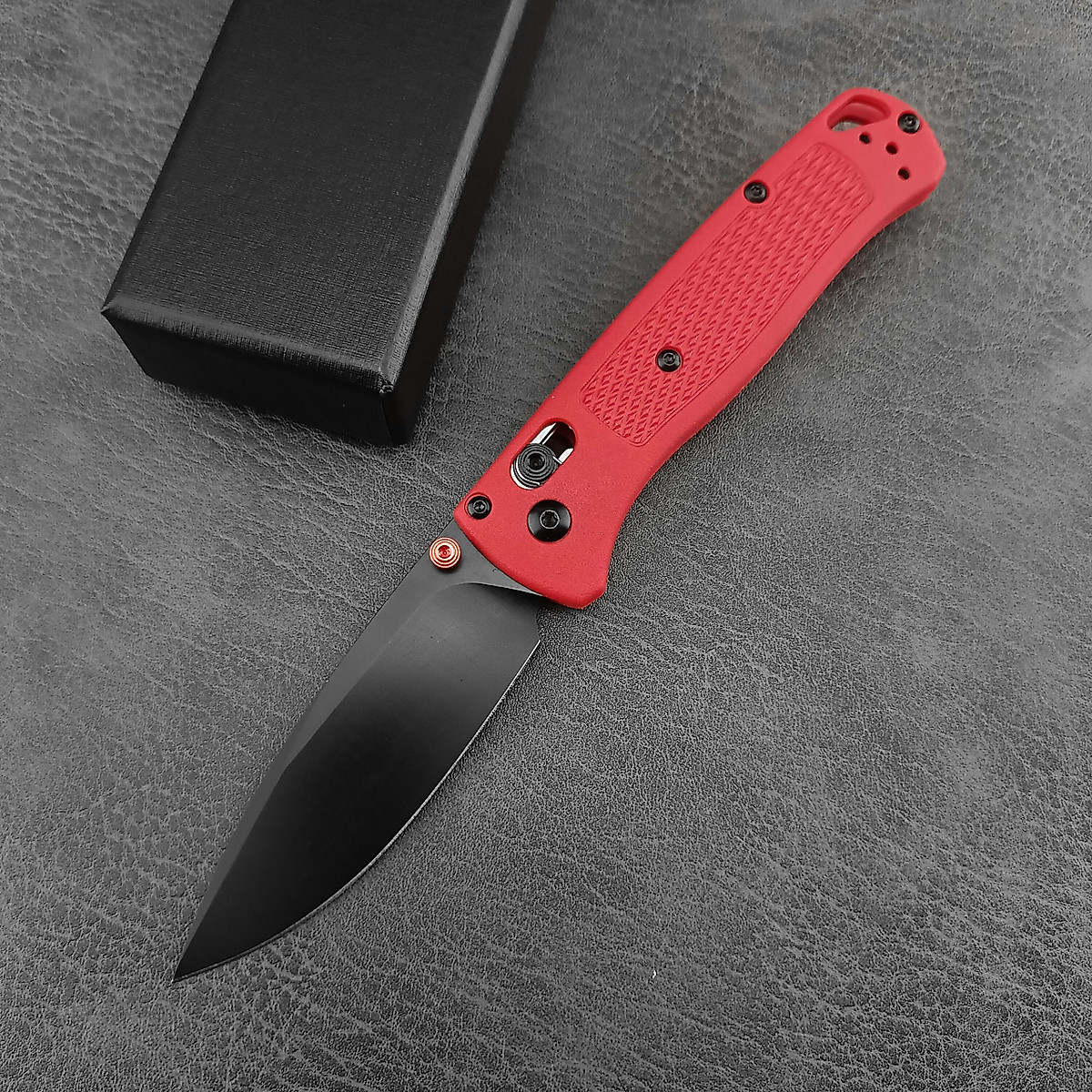 EDC Folding Pocket Knife，3.15'' 8Cr13Mov Steel Blade,Nylon Glass Fiber Handle with Belt Clip，Axis Lock and Thumb Stud Manual Open，Gifts for Men Women. (black blade)