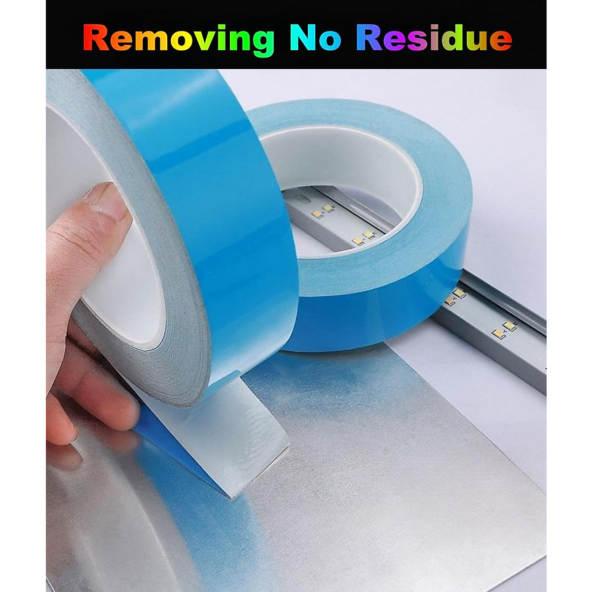 Double Sided Tape 1inch x 66Feet Thermal Tape Heavy Duty Super Strong Adhesive, Insulation Heat Transfer Tape for Paste CPU Heatsink, Mounting LED Strip, Carpet Fixing, Woodworking Project, DIY Crafts