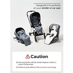 POLED Airluv New Version - Toddler Car Seat Cooling Liner/Keeps Your Baby Cool and Comfortable/Adjustable Fan Speed/Suitable for Everywhere (Cream)