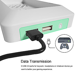 Mviioe Cooling Fan Compatible with Series S Stand Dual Purpose Cooling Fan Cooler System Dock Station Accessories with 2 Extra USB Ports