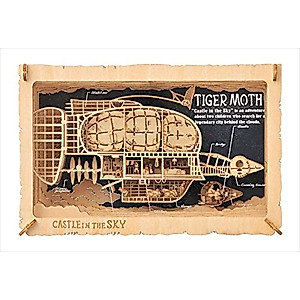 Ensky Castle in The Sky Laputa Tiger Moss Paper Theater H 3.9 x W 6.0 x D 1.7 inches (100 x 152 x 42 mm)
