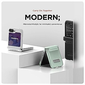 VRS DESIGN Terra Guard Modern for Galaxy Z Flip 5 5G Phone Case (2023), Premium Modern Neat Style Semi-Auto Hinge Protection Case (Matte Black)