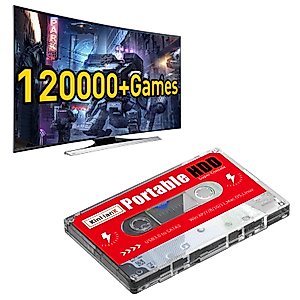 2TB Game Drive, USB 3.0, Built-in 120000+ Games, External Hard Drive Compatible with Mac OS/Linux/Windows XP/7/8/10/11, Portable HDD