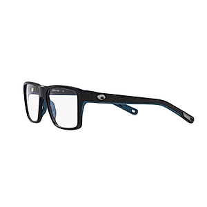 Costa Del Mar Mens Ocean Ridge 420 Square Prescription Eyewear Frames, Matte Black/Demo Lens, 56 mm