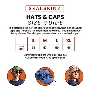 SEALSKINZ Unisex Waterproof All Weather Cycle Cap, Black, Large/X-Large