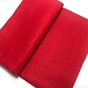 levylisa Felt Fabric 72" X 36" 1.4mm Thick Soft Craft Fabric DIY Craftwork Sewing Patchwork Material (Red)