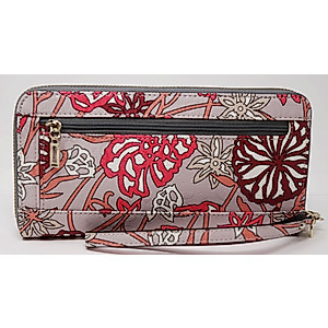 GUESS Boxed Ophelia Large Zip Around Wallet (Rose Multi)