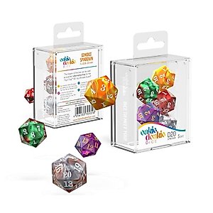 Oakie Doakie Dice D20 Spindown Dice Set Gemidice (5)