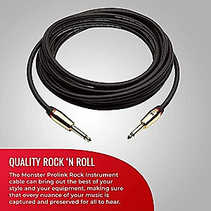 Monster Prolink Rock Instrument Cable - 12 ft - Straight to Straight
