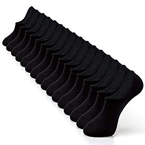 IDEGG No Show Socks Men Low Cut Ankle Short Socks for Men Casual Athletic Socks with Non Slip Grip
