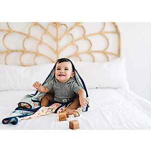 Large Premium Knit Baby 3 Layer Stretchy Quilt Blanket Citrus by Copper Pearl