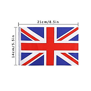 XCFH 114PCS United Kingdom UK Banner String,150 Feet British Union Jack Pennant Flags Party Decorations Supplies for Olympics,Indoor and Outdoor Flags,Sports Events,International Festival…