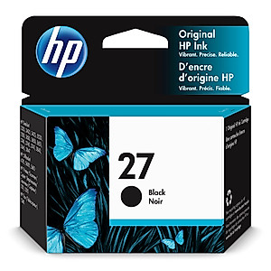 Original HP 27 Black Ink Cartridge | Works with HP DeskJet 3320, 3420, 3520, 3550, 3620, 3650, 3740, 3849; HP OfficeJet 4315, 5600; HP PSC 1310; HP Fax 1240 Series | C8727AN