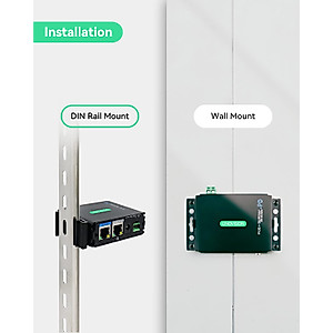 LINOVISION Industrial Gigabit POE+ Splitter with DC12V/DC24V/ POE 24V Output, Wide Voltage Input, IEEE802.3af/at POE to DC Power Supply for Security Cameras, Access Control Systems