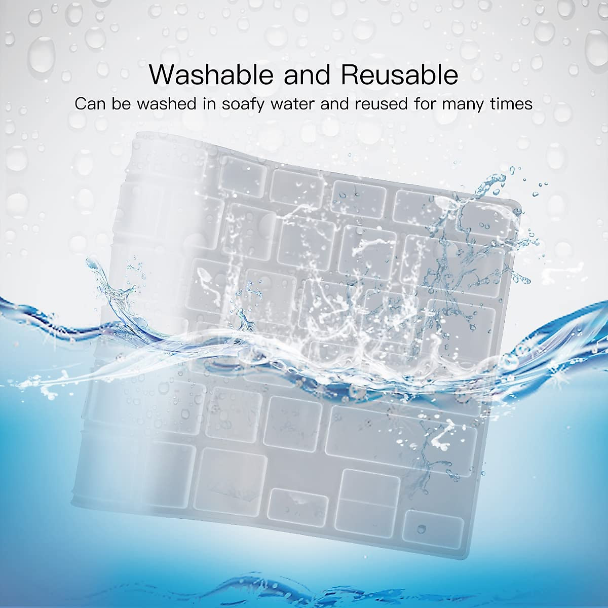 Keyboard Cover for ASUS ROG Zephyrus G14 G15 GA402 G402RJ GA503 GA503 GA503QR GA503QS GA503QM, ROG Zephyrus M16 GU603HM, TUF Dash F15 FX516PR FX516PM TUF516PE TUF516PR, ASUS ROG Flow X13 GV301QH,Clear