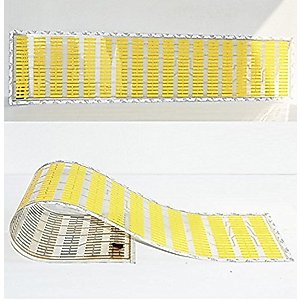 DIYAH Auto Sound Music Beat Activated Car Stickers Equalizer Glow LED Light Audio Voice Rhythm Lamp 70cm X 16cm / 27.5in X 6.3in (Yellow)