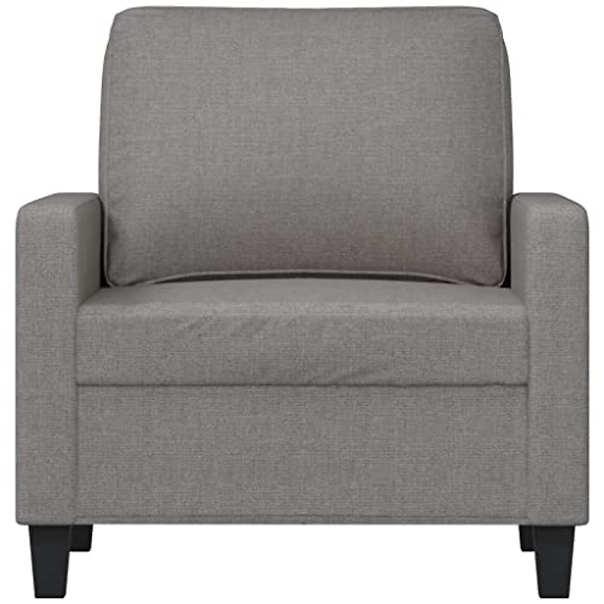 WHOPBXGAD Sofa Chair,Living Room Sofas, upholstered Sofas for Living Rooms, bedrooms, Offices and Apartments,Light Gray 23.6" Fabric