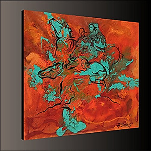 (SOLD) Caliente - equine art by Andre Dluhos