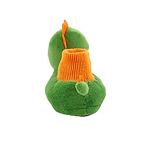 Yankee Toy Box Plush Dinosaur Toddler Boys Girls Sock Top Slippers (7-8 M US Toddler, Dinosaur Green)