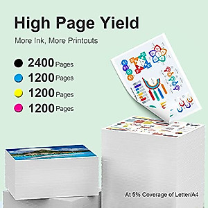 MS DEER Upgraded Compatible LC20E Ink Cartridges Replacement for Brother LC20EBK LC20EY for MFC-J985DW, MFC-J5920DW, MFC-J775DW, MFC-J985DWXL Printers (4 Black, 2 Cyan, 2 Magenta, 2 Yellow) 10-Pack