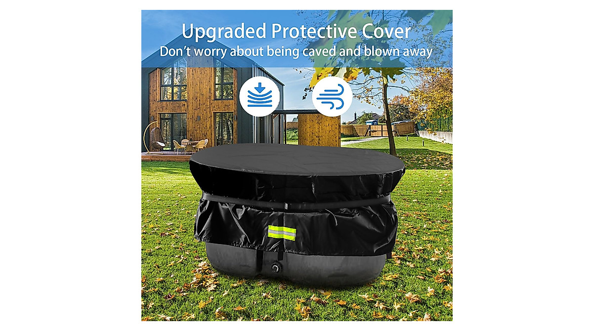 Rubermaid 100 Gallon Oval Stock Tank Cover Openning Zipper Cold Plunge ...