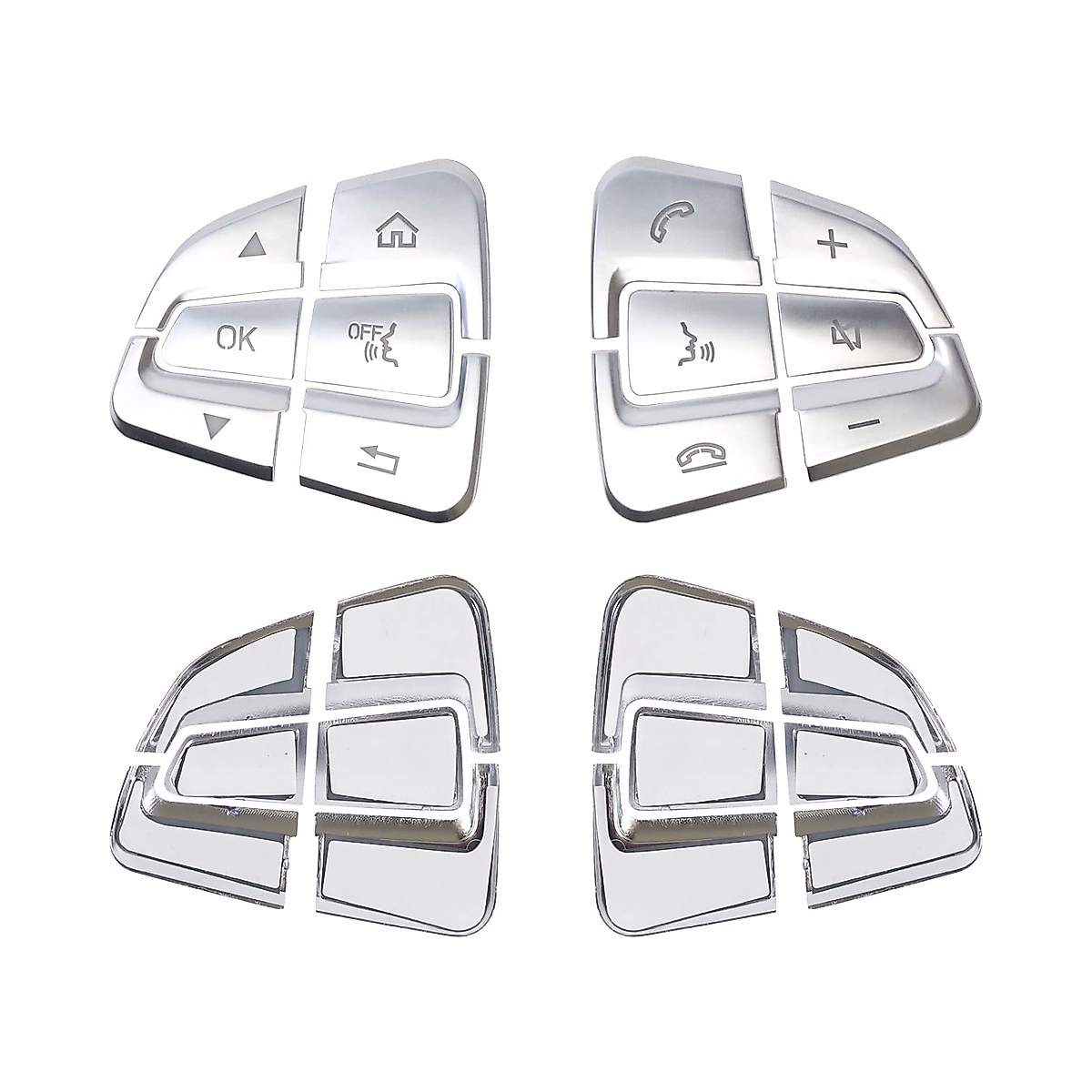 LIMBQS Steering Wheel Button Stickers for Mercedes Benz C200 E260L GLC300, Steering Wheel Buttons Light-transmitting Decorative Stickers for Mercedes Benz GLA CLA GLK Class