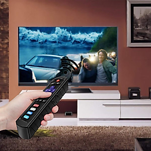 Fintie Protective Case for Roku Steaming Stick 3600R, TCL Roku TV RC280 RC282 Remote - CaseBot (Honey Comb Series) Light Weight (Anti Slip) Shock Proof Silicone Remote Controller Cover,Light Blue Glow