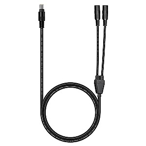 MJPOWER 8mm Combiner 3.3ft 14AWG DC 8mm Male to Female 2X Combiner Cable Y Splitter Solar Parallel Adapter Cord for Jackery/Goal Zero/BLUETTI/Anker and more DC7909 Portable Power Station & Solar Panel