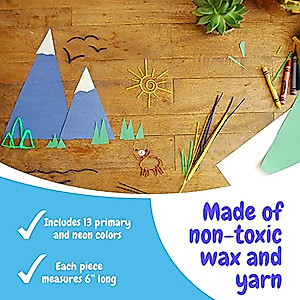 IMPRESA 500 Piece Pack of Original Monkey String (Jumbo Pack) - Bendable, Sticky Wax Yarn Stix, 6 inch Wax Sticks in Bulk - Great Toys for Home and Travel, 13 Colors Products