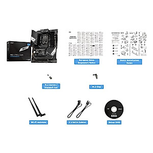 MSI PRO Z790-A WiFi ProSeries Motherboard (Supports 12th/13th Gen Intel Processors, LGA 1700, DDR5, PCIe 5.0, M.2, 2.5Gbps LAN, USB 3.2 Gen2, Wi-Fi 6E, ATX)