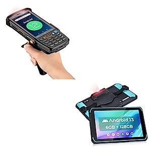 MUNBYN Android Barcode Scanner 082Pro, Android 12 Barcode Scanner, Equipped with Honeywell HS7 Barcode Scanner, and Rugged Tablet Scanner, Android 13 6GB+128GB Industrial Tablet