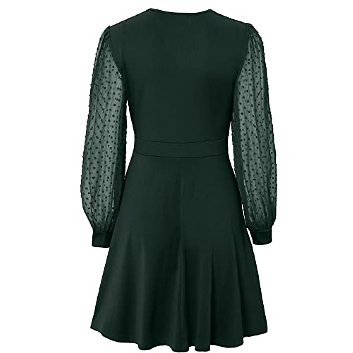 Fall Clothes for Women 2022, Black Formal Dresses Neutral Dress Short Sleeve Dress Wedding Women's Long Stylish Casual V-Neck Slim Dress with Pockets Women's Winter Dresses Under (L, Green)