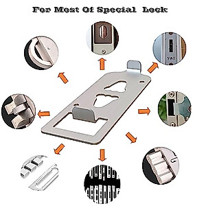 Portable Door Locker by UNONOW, Travel Lock for Provide Extra Safety, Safety Locker in Housing, Apartment,Additional Safety Locker for Prevent Unauthorized Entry Into Hotel,Housing,Apartments.
