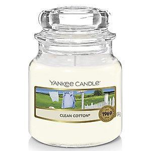 YANKEE CANDLE All is Bright Small Jar Candle, White