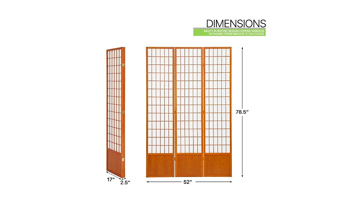 Magshion 3-Panels Room Dividers for Privacy & Space