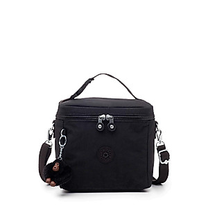 Kipling Women’s Graham Lunch Bag, Reusable, Water Resistant, Nylon Insulated Tote, Black Tonal