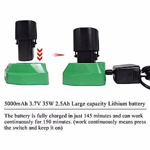 MXBAOHENG WBT-2 Cordless Electric Scissors for Cutting Fabric/Carpet/Sponge/Paperboard Rechargeable Shears Cutter w/ 2 Blades