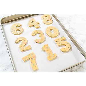 Bakerpan Stainless Steel Number 9 Cookie Cutter, Cookie Cutter Number Nine Shapes, 3 1/2 Inch - Set of 2