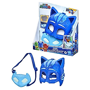 PJ Masks Catboy Deluxe Mask Set, Preschool Superhero Dress-Up Toy with Light-up Mask and Catboy Amulet Accessory for Kids Ages 3 and Up
