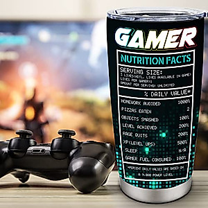 Vutieso Gamer Gifts, Gaming Cup For Gamers, Gamers Gifts For Him, Gamer Gifts For Men, Gamer Tumbler 20oz, Gaming Gifts, Gamer Gifts For Husband Dad Son, Cool Gifts For Gamers, Gamer Birthday Gifts