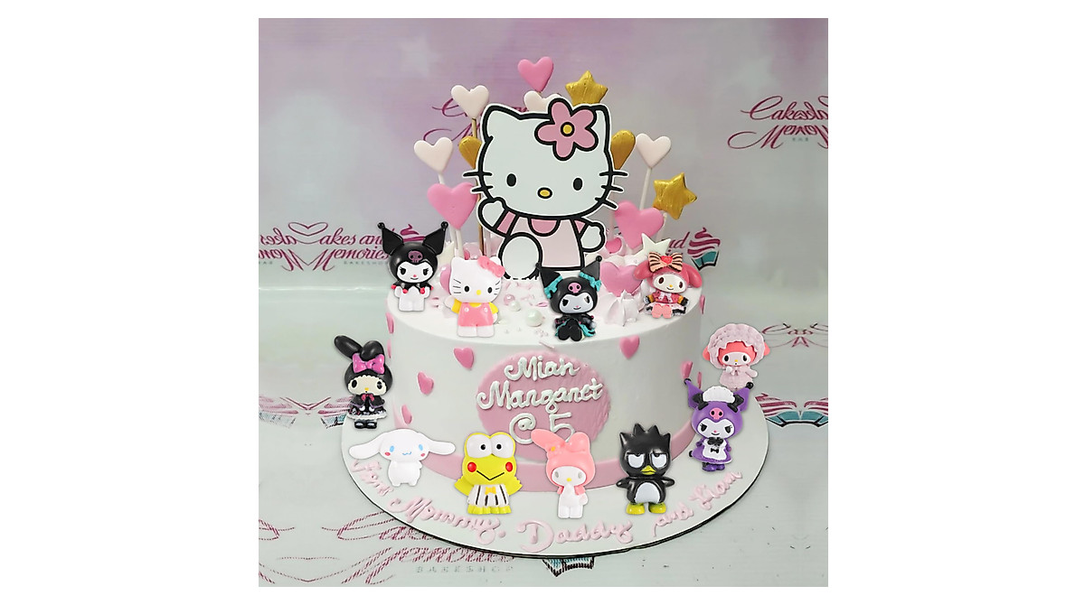 Cute Cat Cake Toppers Set – 11Pcs Cartoon Figurines