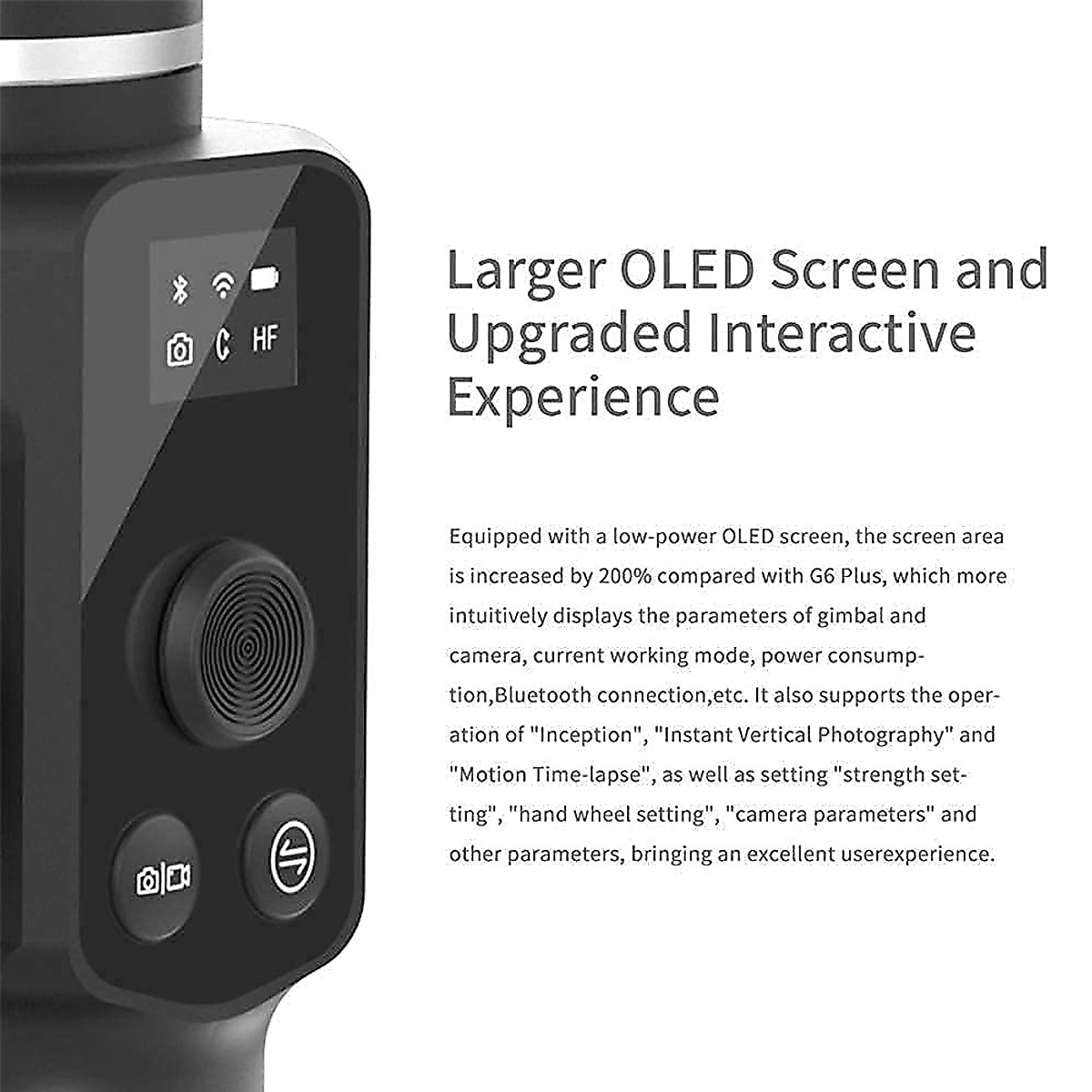 FeiyuTech G6 Max [Official] 3-Axis Handheld Gimbal Stabilizer for Mirrorless Cameras,Pocket,Action Camera&Smartphone for Canon 200D Sony ZV1 Panasonic GH4 GoPro 8 iPhone 14 13 Pro