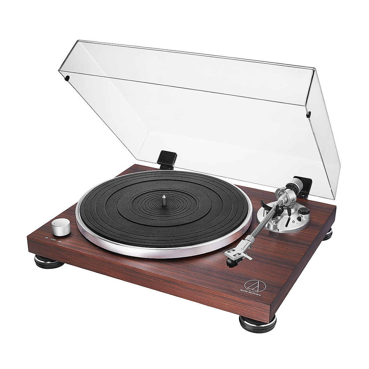 Audio Technica AT-LPW50BT-RW Bluetooth Turntable Manual Belt-Drive 33/45 (Rosewood)