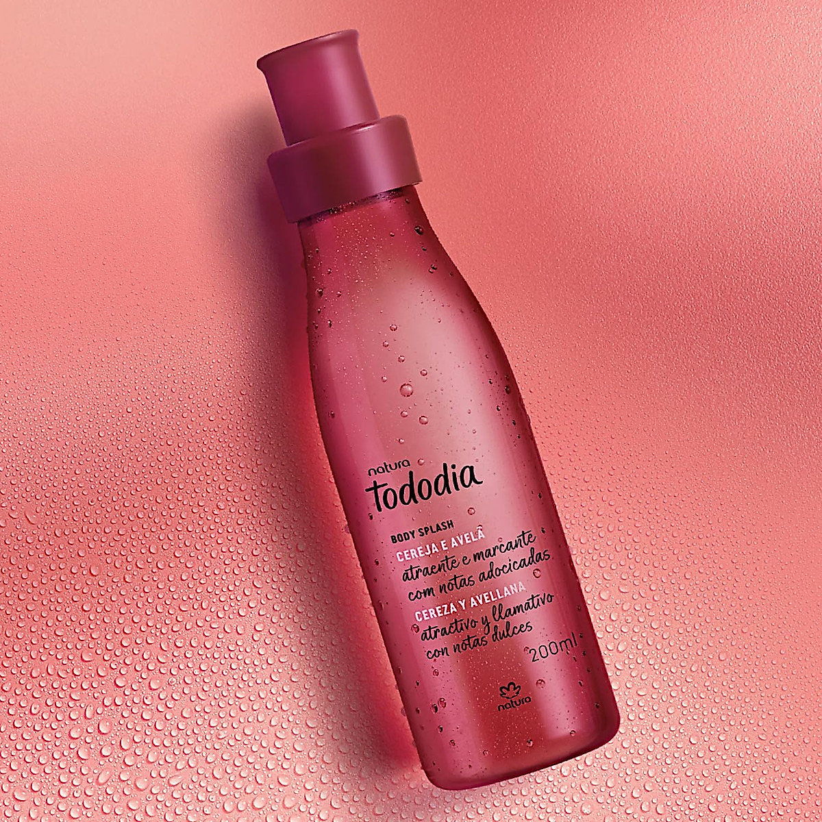 natura Cereja e Avela Body Splash tododia Cherry and Hazelnut Body Spray 200 ml