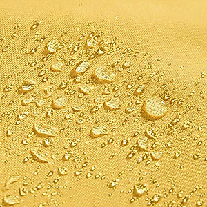 MIULEE Pack of 2 Decorative Outdoor Waterproof Pillow Covers Square Garden Cushion Sham Throw Pillowcase Shell for Patio Tent Couch 18x18 Inch Yellow