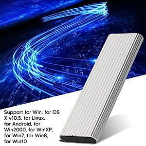 M.2 SSD Enclosure Adapter, Tool- USB C 3.1 to M.2 SATA PCIe M Key, PCIe B, M Key SSD Solid State Drive External Enclosure, Compatible with SATA 2242 2260 2280