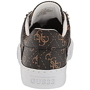 GUESS Womens Loven Sneaker, Brown Multi 908, 8.5 US