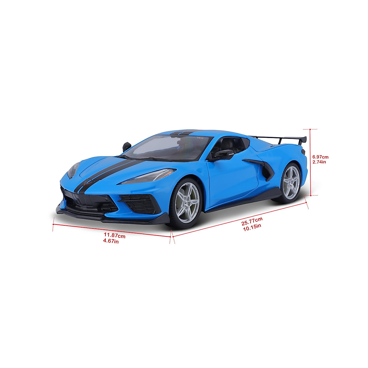 Maisto 1:18 Special Edition 2020 Chev Corvette Stingray Z51 (High-Wing) Blue